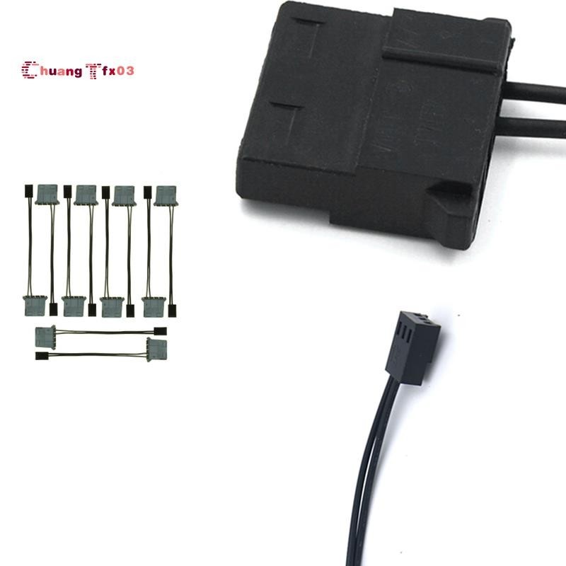 IDE to 3 Pin Fan Power Cable Molex D Plug Power to 3 Pin Connector ...