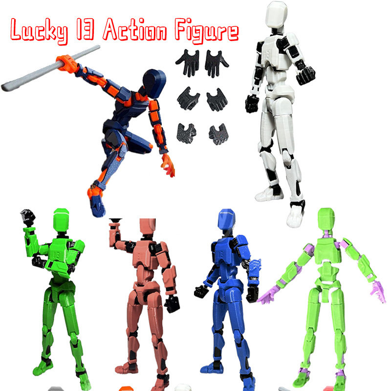 Multi-Jointed Movable Shapeshift Robot 3D Printed Mannequin Lucky 5 ...