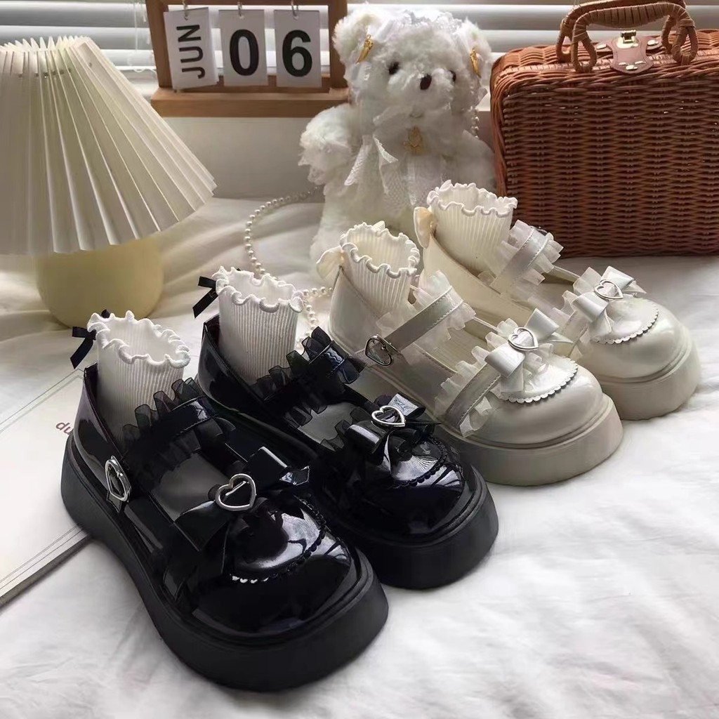 Japanese Sweet lolita Big Toe Shoes Mary Jane Small Leather Shoes Women ...