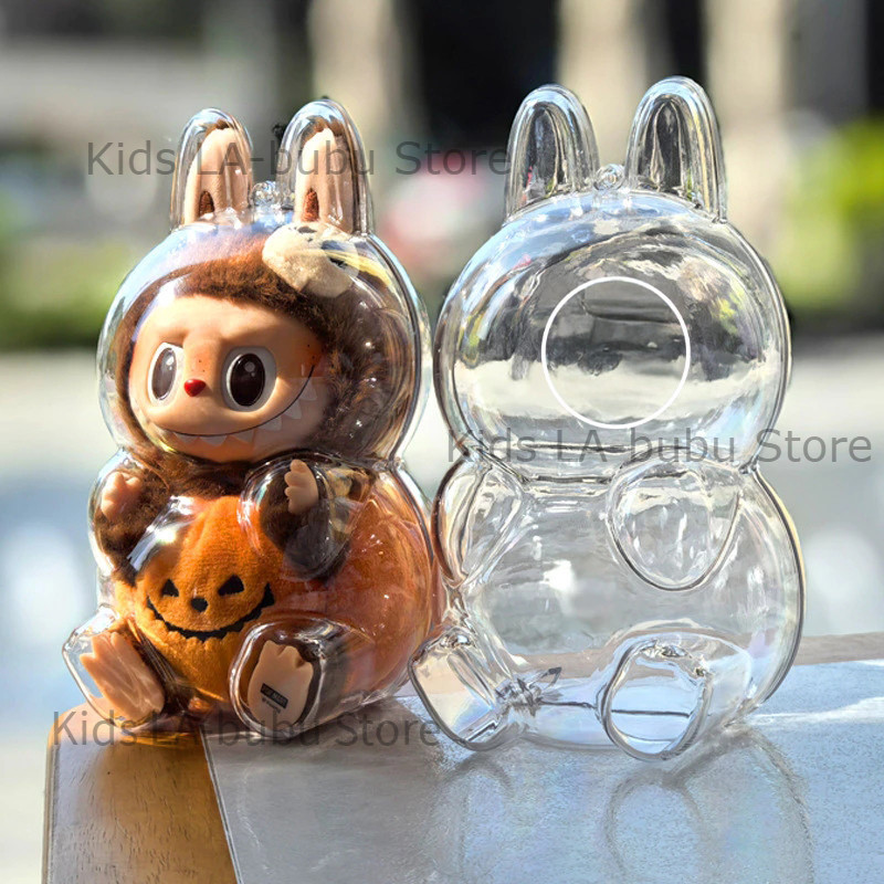 Labubu V1-V2 Acrylic Case Labubu Doll Transparent Protective Cover ...