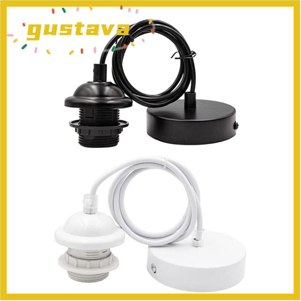 GUSTAVA Ceiling Lamp Base, Half teeth Plastic Shell E27 Hanging Lamp ...