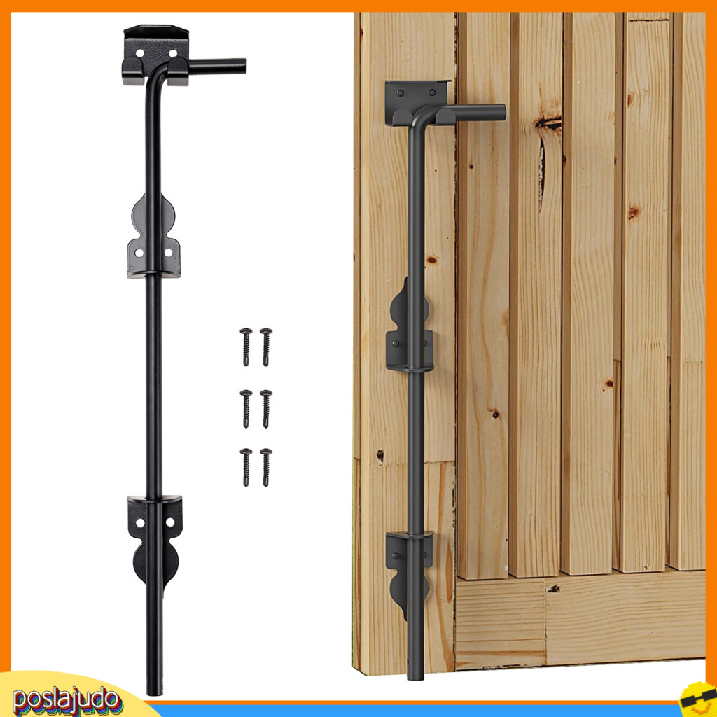 [poslajudo] Heavy Duty Gate Latch Gate Hardware Kit 12 Inch Metal Cane ...