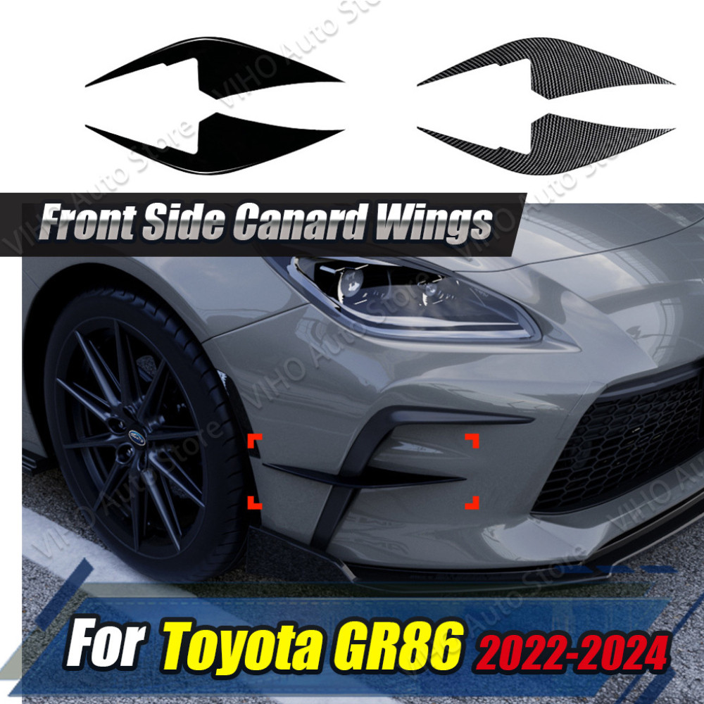 For Toyota GR86 2022 2023 2024 Car Front Bumper Side Spoiler Splitter ...