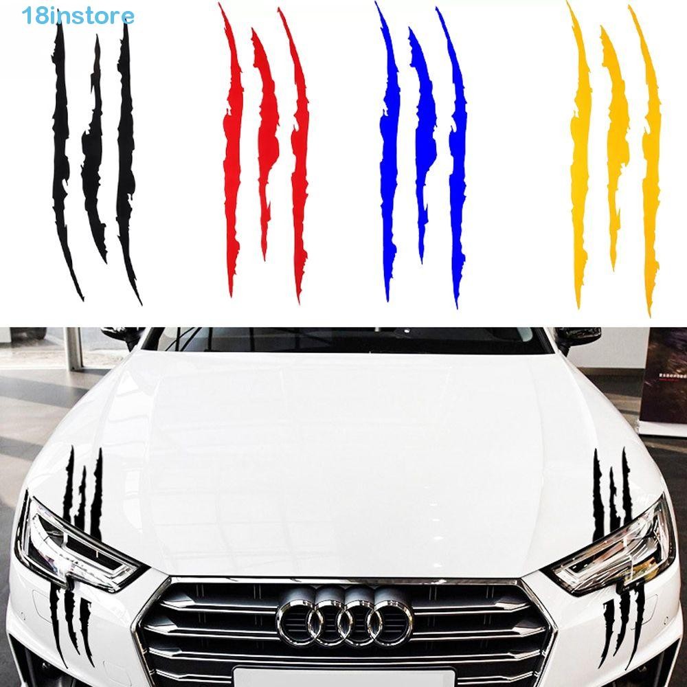 INSTORE Claw Scratch Car Sticker Car Eyebrow Stickers Personalized Auto ...