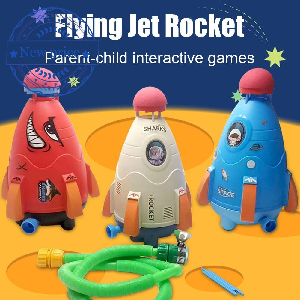 Flying Rocket Launcher Water Toys For Summer Outdoor Water Spray Toy ...