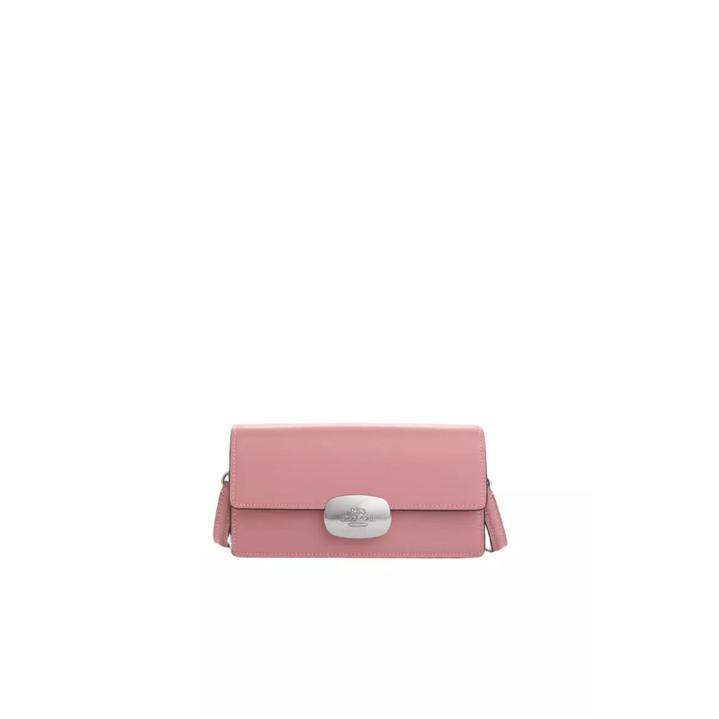 Coach Eliza Small Flap Crossbody Bag In True Pink CP045 | Shopee Malaysia
