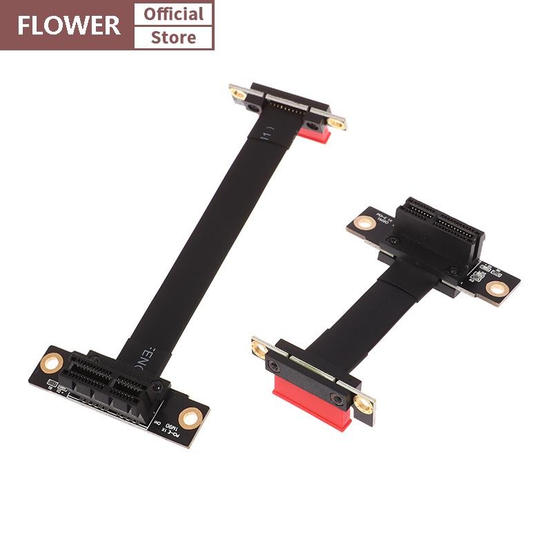 FOF PCIE X1 Riser Cable Dual 90 Degree Right Angle Extension Cable PCI ...