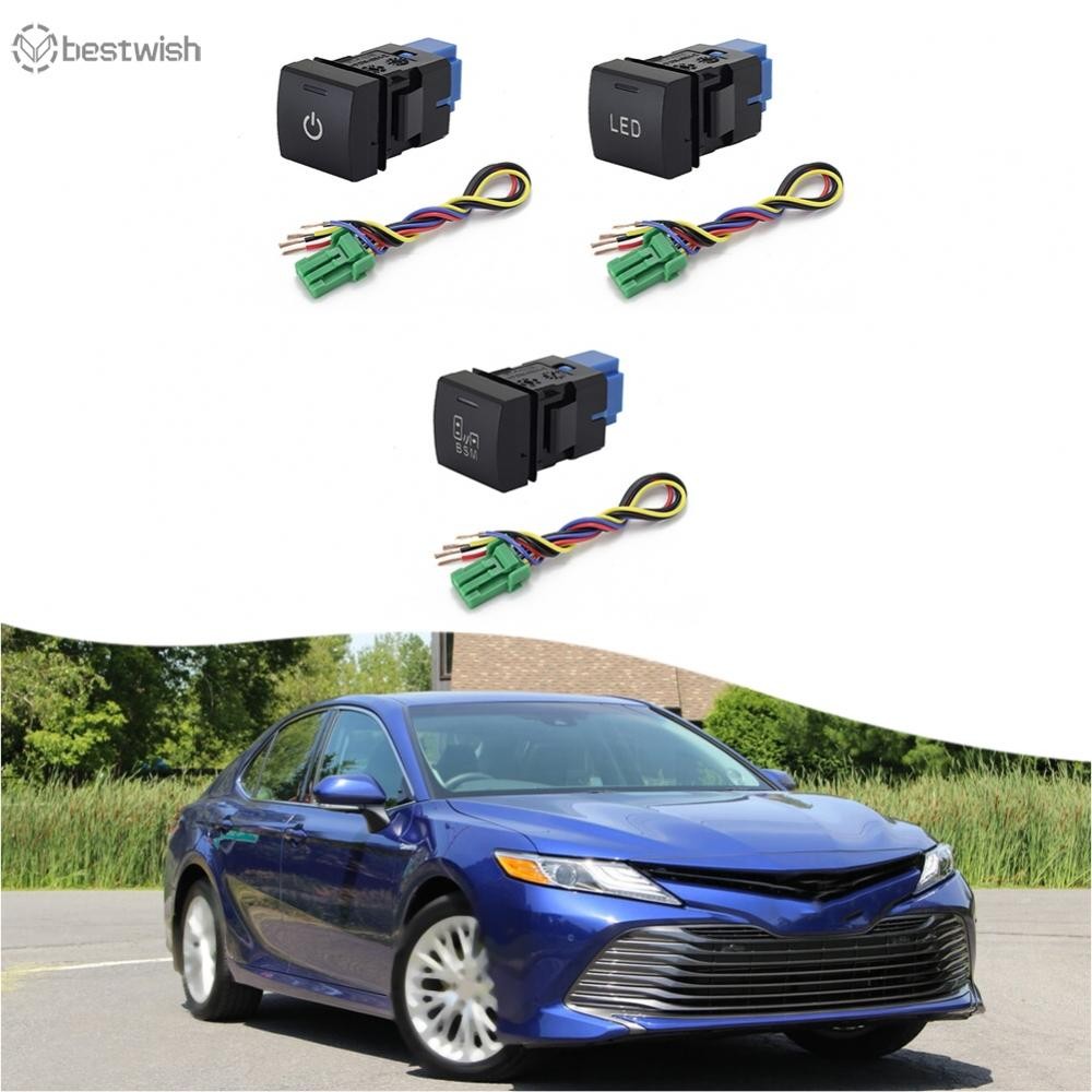 [BESTWFM] -Tail Line Power Switch Button for Toyota BSM in For Camry ...