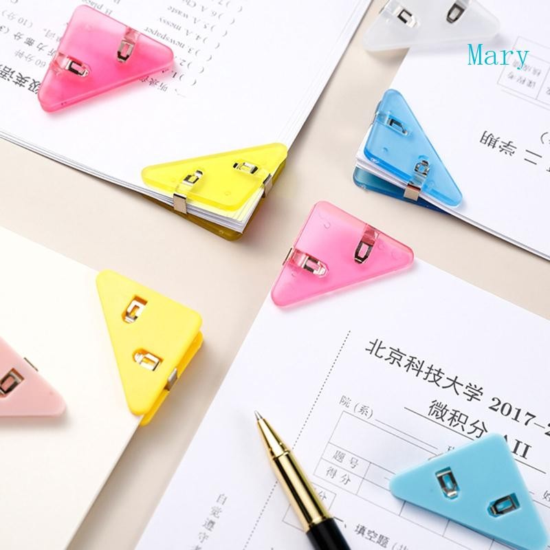Mary Triangular Paper Clamp Corner Paper Clamp Book Page Divider File ...