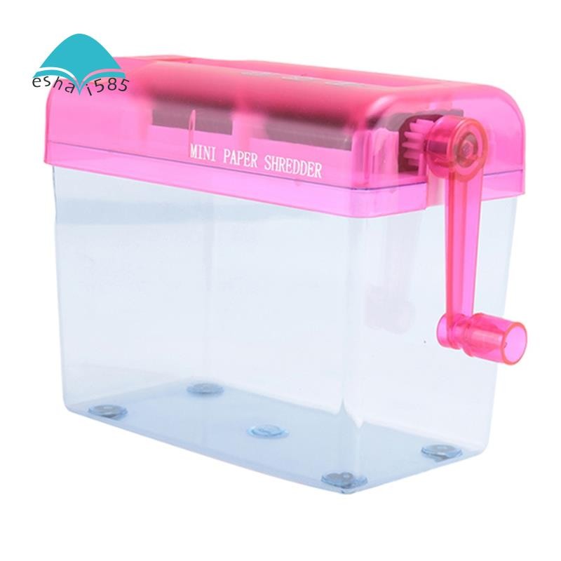 Mini Hand Shredder Portable Paper Shredder A6 Manual Shredder Documents ...