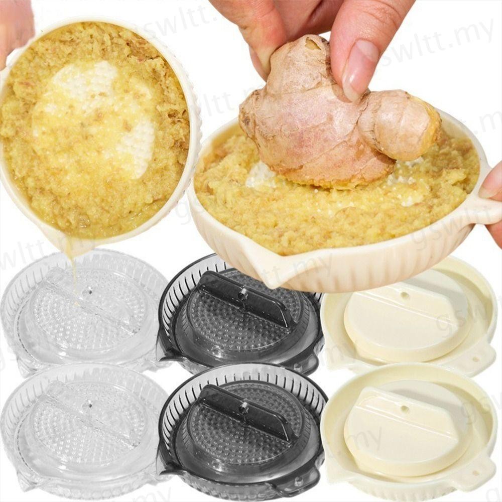 GSWLTT Hand Grinder, Masher With Lids Portable Ginger Garlic Grater ...