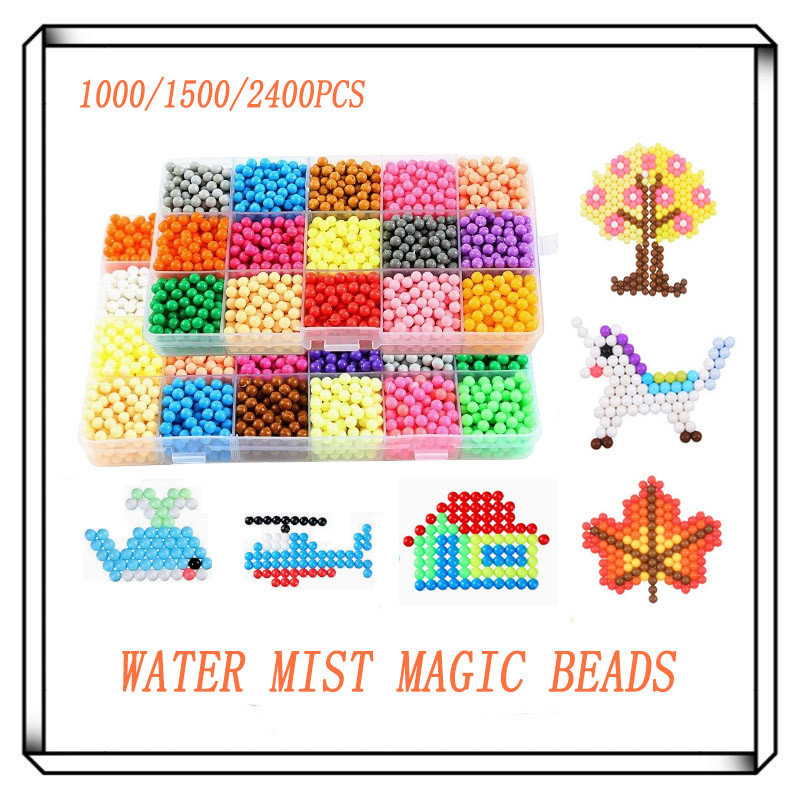 2400PCS 3D Water Mist Magic Beads Sticking Spray Accessories Set ...