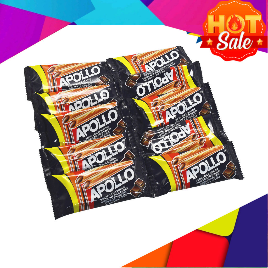 (10pcs) Snek Wafer Coklat Apollo Chocolate Stick Wafers | Shopee Malaysia
