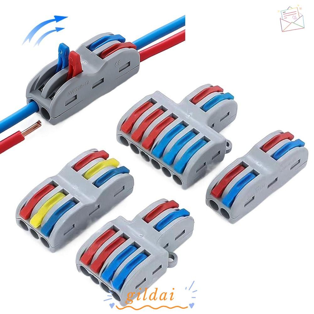 GILDAI Quick Terminal Block, Mini Universal Compact Wire Connector ...