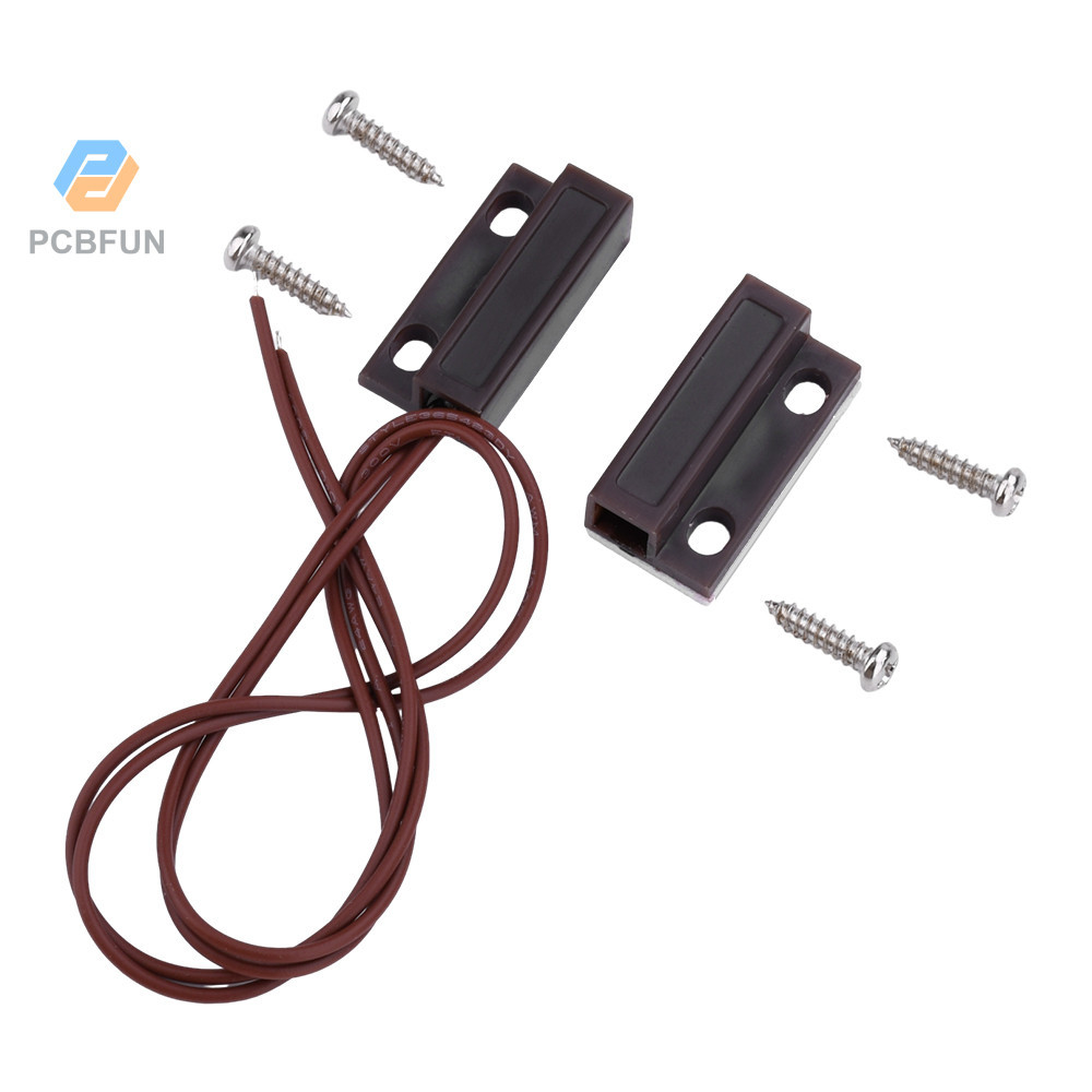 Pcbfun MC-38 Wired Door Window Sensor Detector Magnetic Switch Normally ...