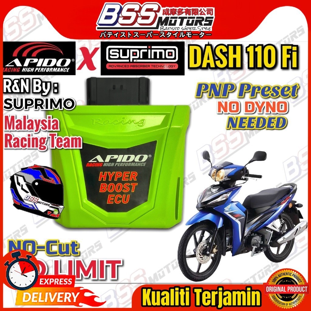 Dash110 Fi Apido X Suprimo Racing Hyper Boost ECU PNP No Dyno No Cut ...