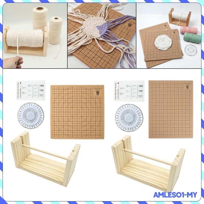 [AmlesoaeMY] Macrame Board and Pins Macrame Project Board for Bracelet ...