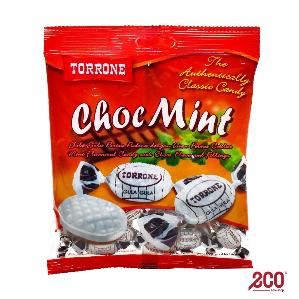 Torrone Mint Flavoured Candy with Choco Flavoured Fillings 120g - AB ...