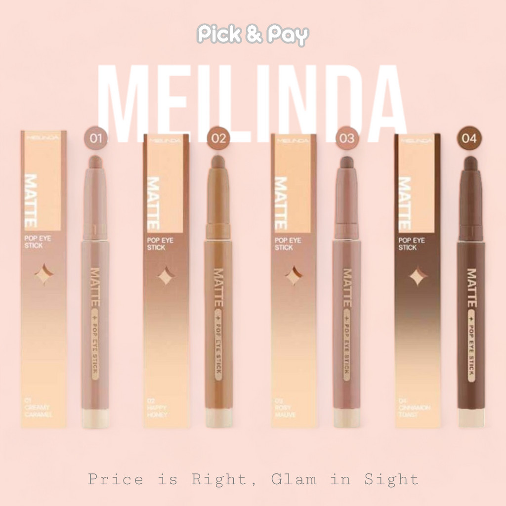 Meilinda Matte and Glitter Pop Eye Stick Melinda Eyeshadow Texture ...