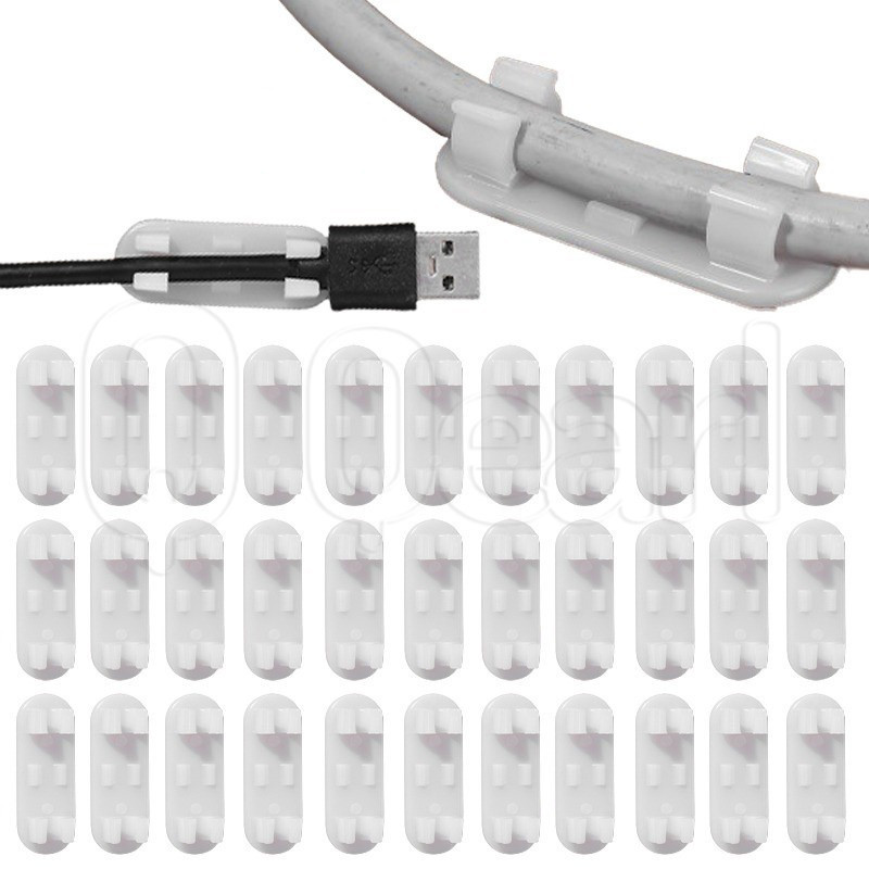 Mini Self-adhesive Cable Clip - Wall Mount Wire Holder Clamp - Punch ...