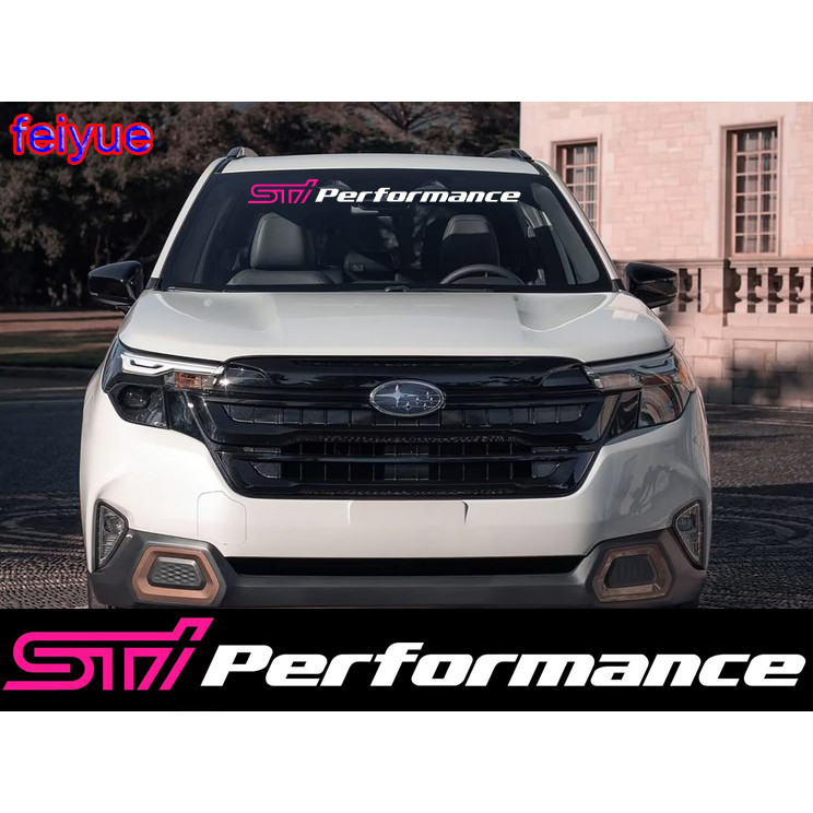 1PCS STI Performance Car Windscreen Sticker For Subaru BRZ XV LEGACY ...