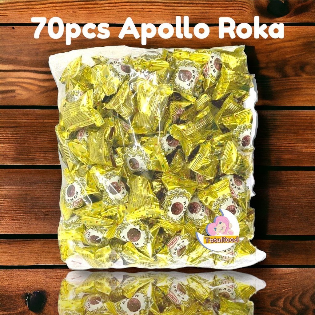 35pcs / 70pcs APOLLO Roka Nutty Chocolate Wafer Ball (A1070) | Shopee ...