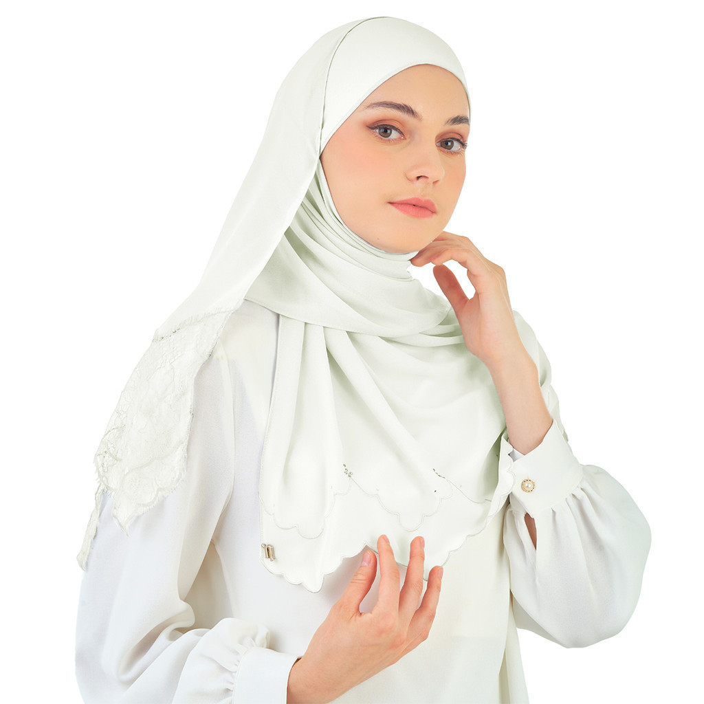 naelofar Jelita Lace Crystal Shawl | Shopee Malaysia