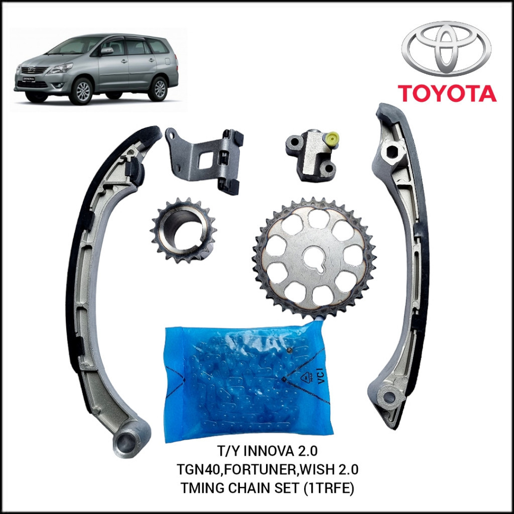 TOYOTA INNOVA 2.0 TGN40,FORTUNER,WISH 2.0 TIMING CHAIN SET (1TRFE ...