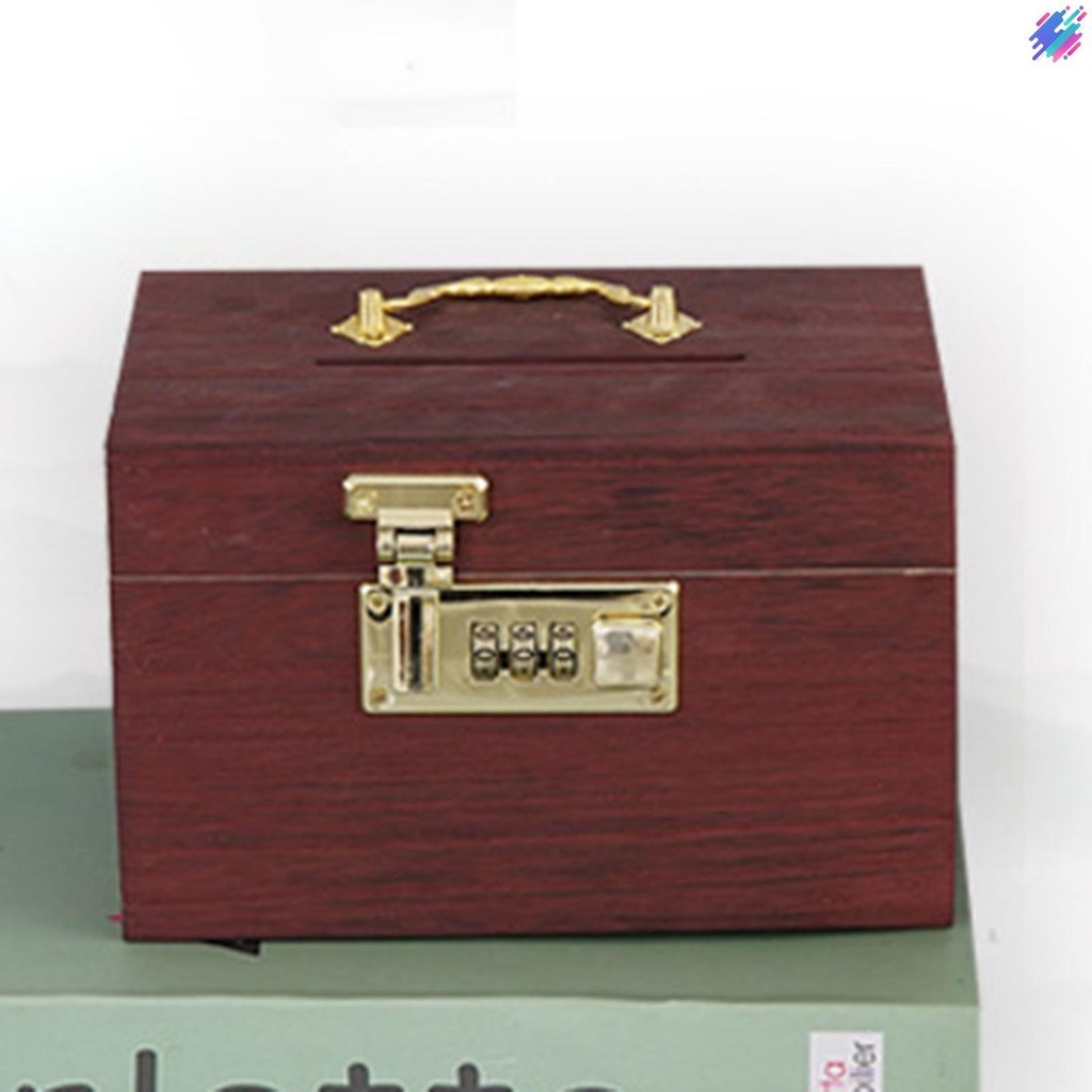 Vintage Money Bank Money Saving Box Coin Bank with Lock Security Code ...