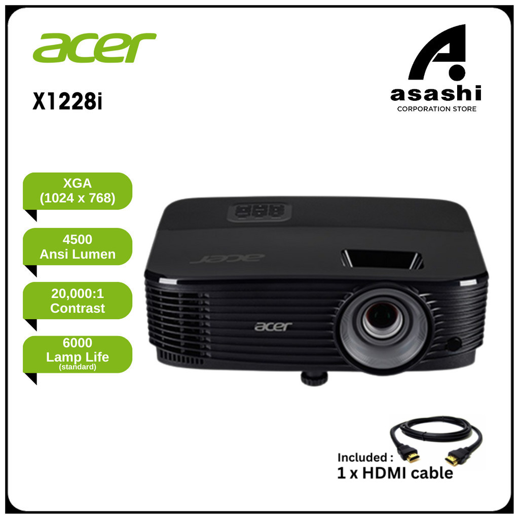 Acer X1228i XGA 4500 Lumens DLP Projector | Shopee Malaysia