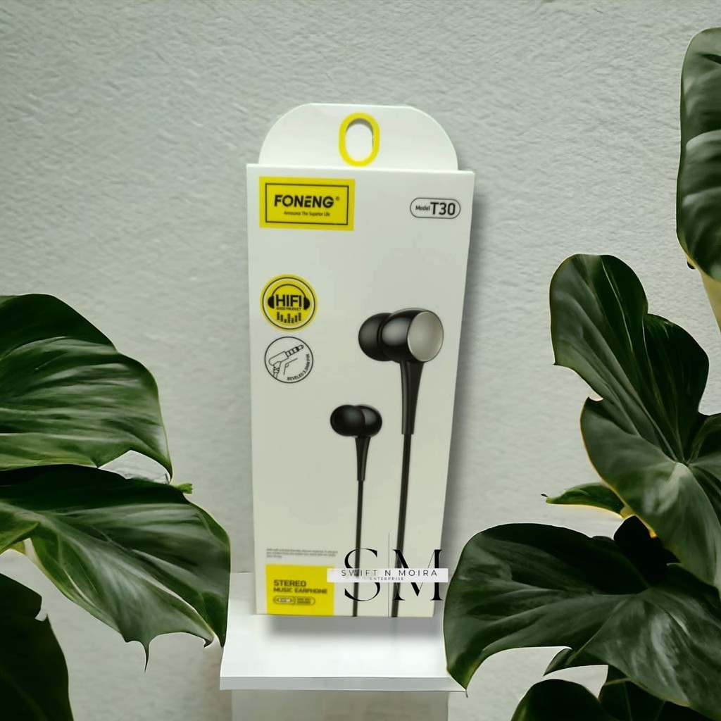 FONENG T30 HEAVY BASS earphone (SNM) | Shopee Malaysia