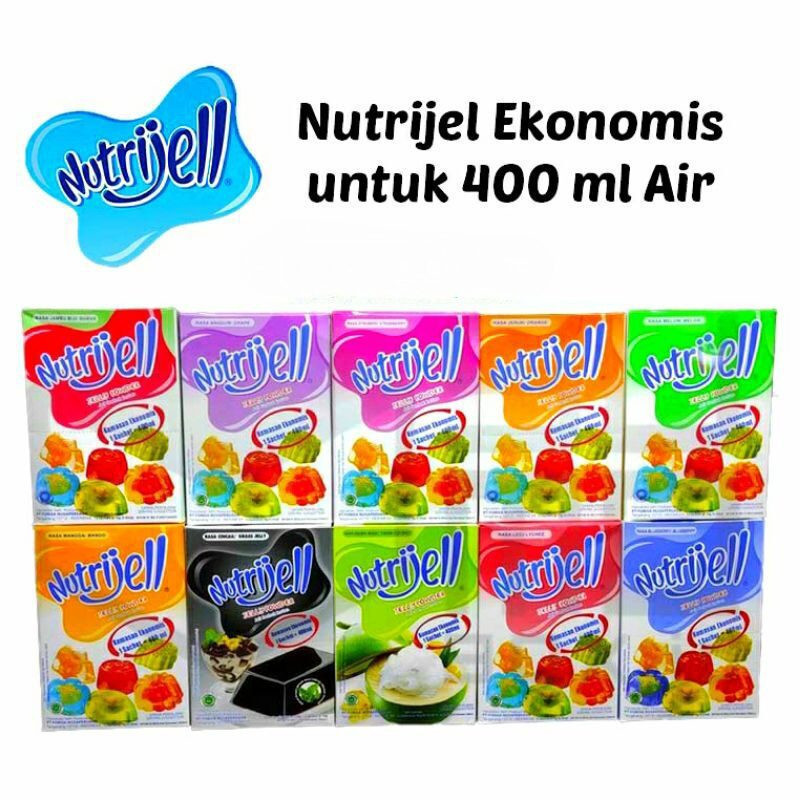 Nutrijell Jelly Powder Box agar agar (Multiple Flavor/ Yoghurt Flavor ...