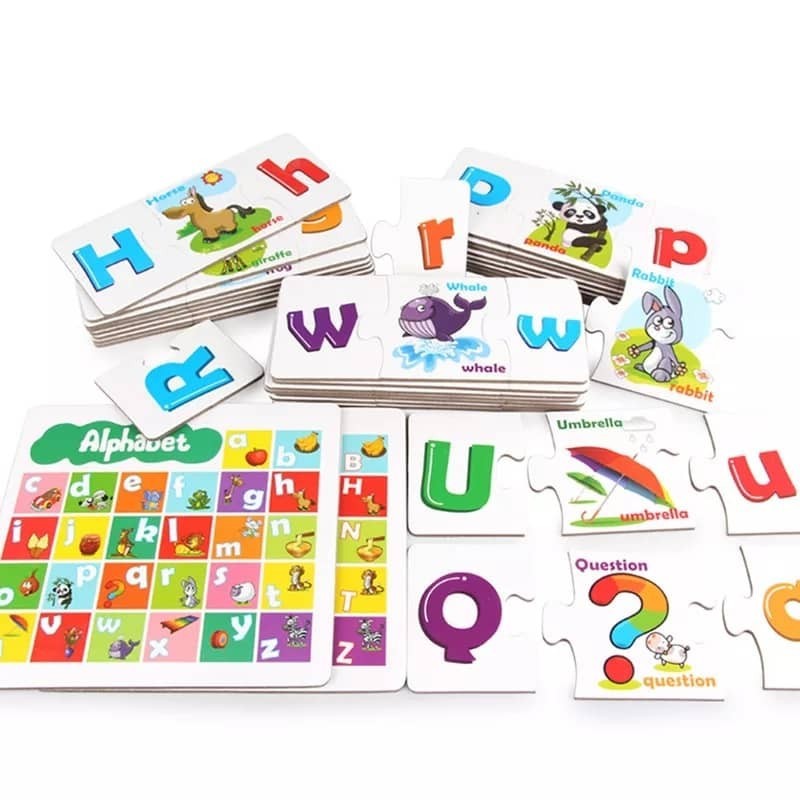 Early Learning Alphabet Letter ABC Animal Matching Pairing Lowercase ...