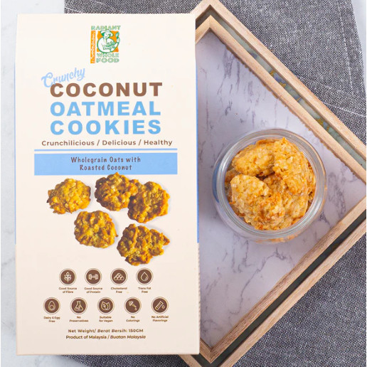 Radiant Crunchy Coconut Oatmeal Natural Cookies 150G | Shopee Malaysia