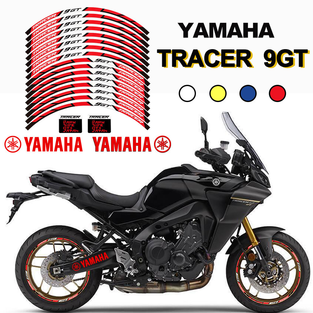 YAMAHA Reflective Wheel Hub Stickers Logo Emblem Tracer 9GT Fuel Tank ...