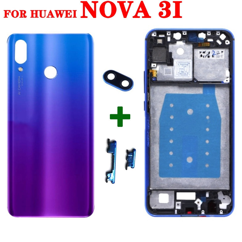Back Housing Frame For HUAWEI Nova 3i Battery Cover / Middle Frame & On ...