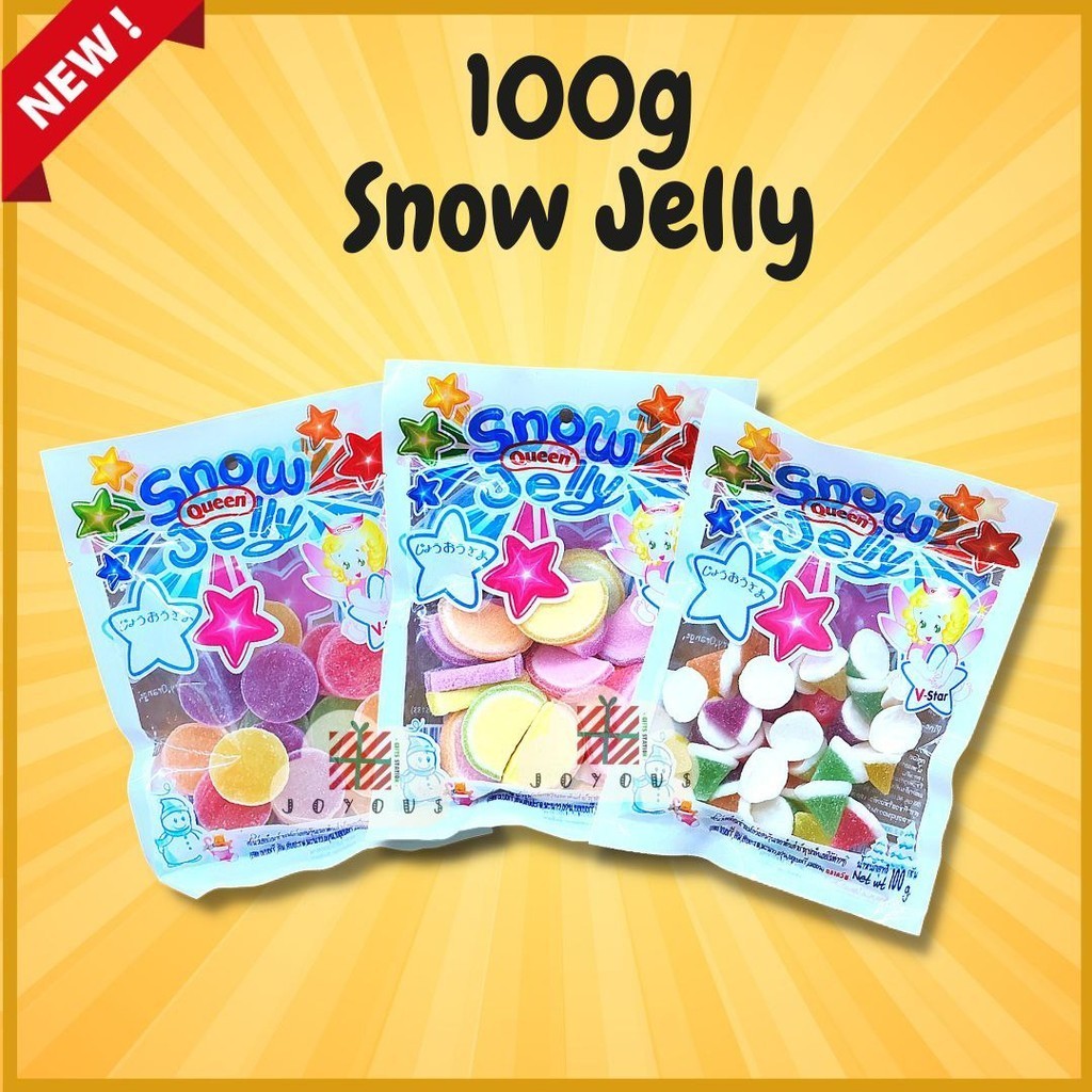 100g KHY Thailand Queen Snow Jelly soft Gummy [Coin / Melon ...