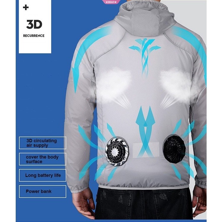 Evaporative Air-Conditioned Clothes for 3 Speed Adjustable Outdoor ...