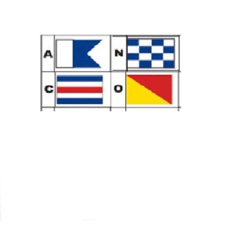 ANLEY SIGNAL FLAGS INTERNATIONAL MARITIME SIGNAL CODE/ BENDERA ISTARAT ...