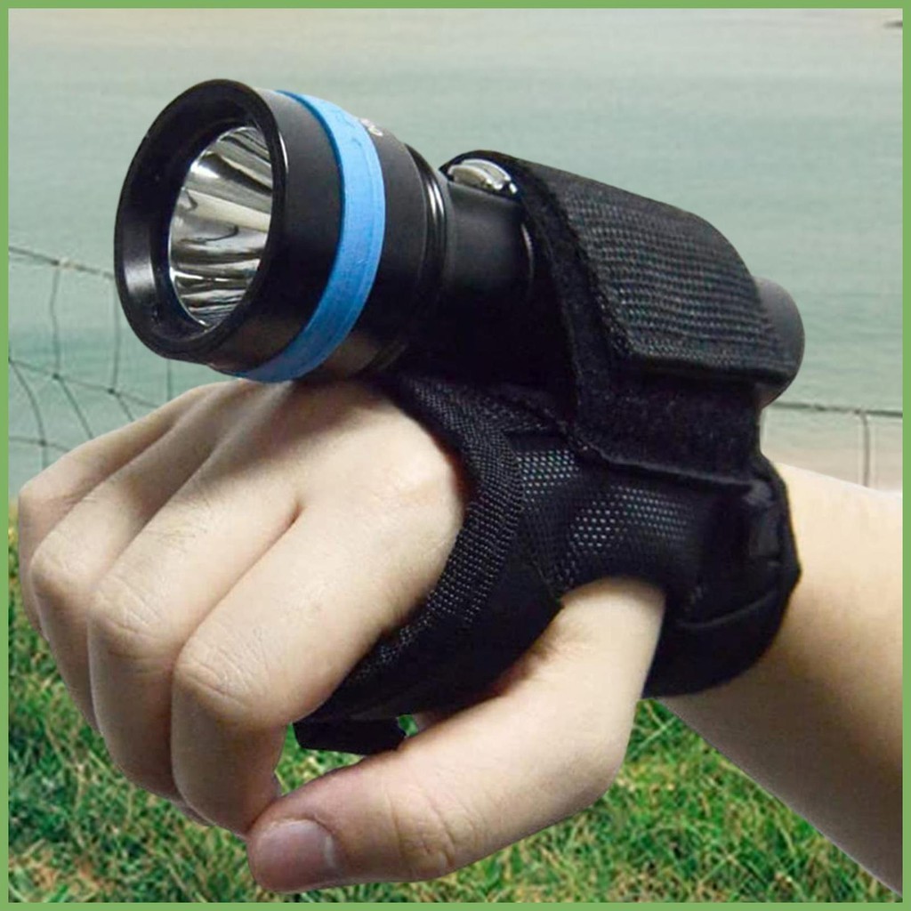 Wrist Flashlight Holster Adjustable Flashlight Holder Wrist Strap Scuba ...
