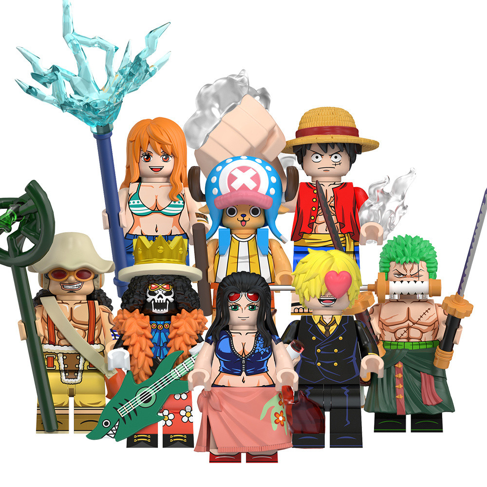 Compatible with Lego Anime One Piece Series Monkey D Luffy Yamaji Nami ...