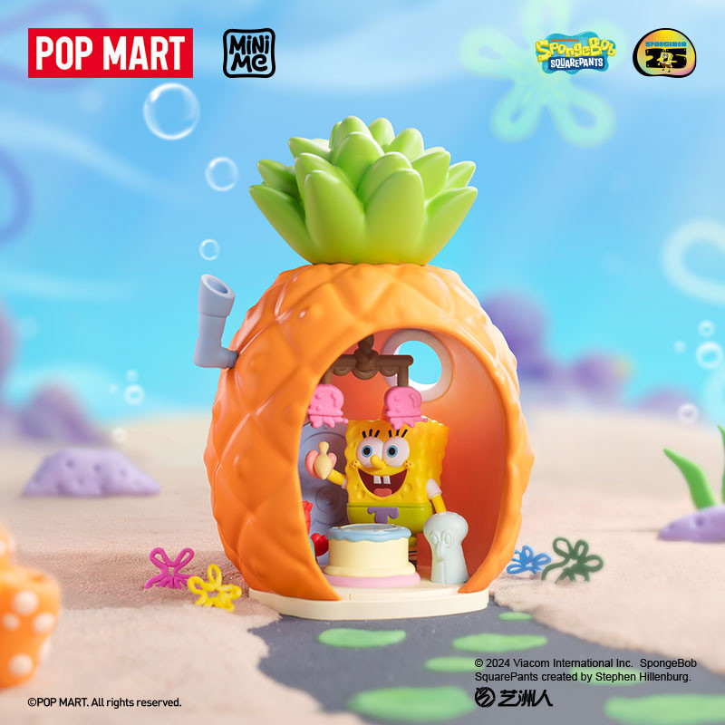 Popmart POPMART SpongeBob SquarePants Carnival Anniversary Series Scene ...
