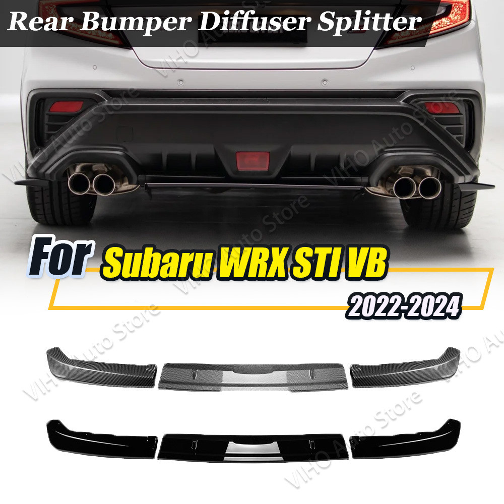 For Subaru WRX STI VB 2022-2024 Car Rear Bumper Lip Trim Spoiler Body ...
