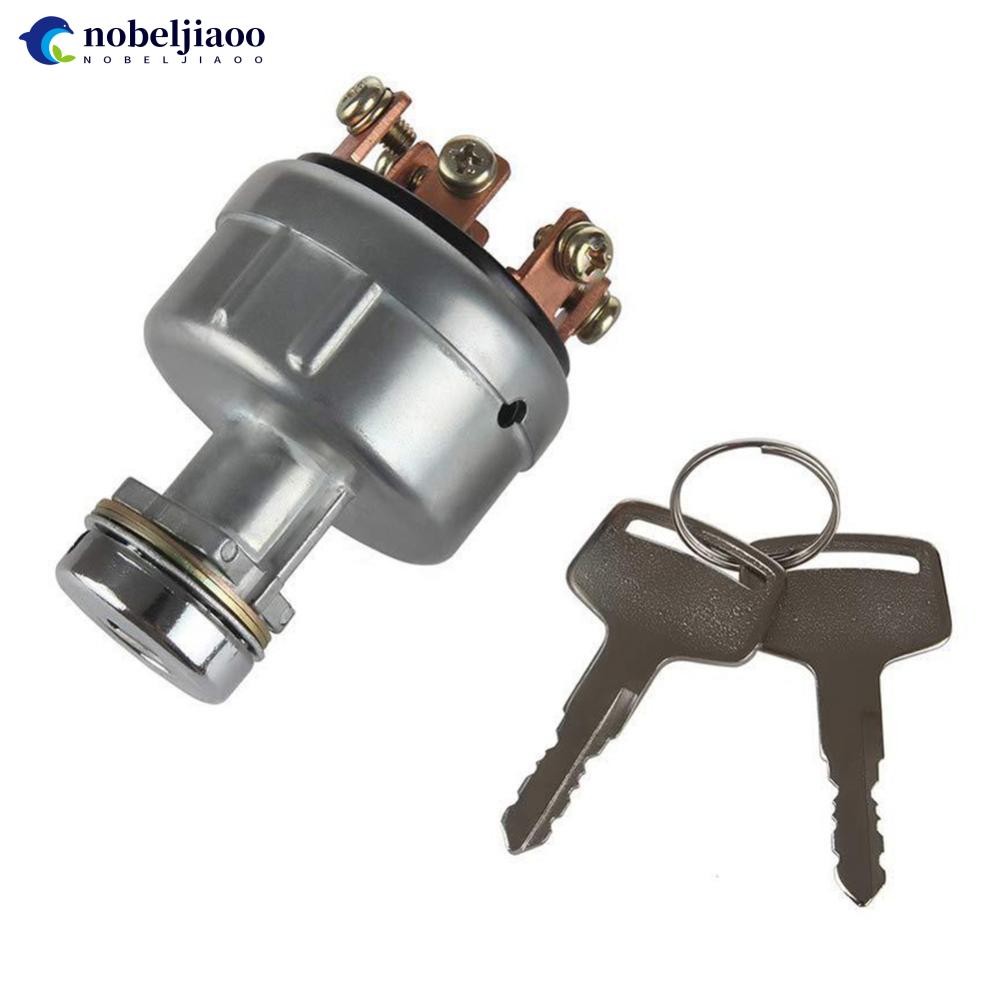 NOBELJIAOO Universal Ignition Switches with Key Starter ON /OFF Switch ...