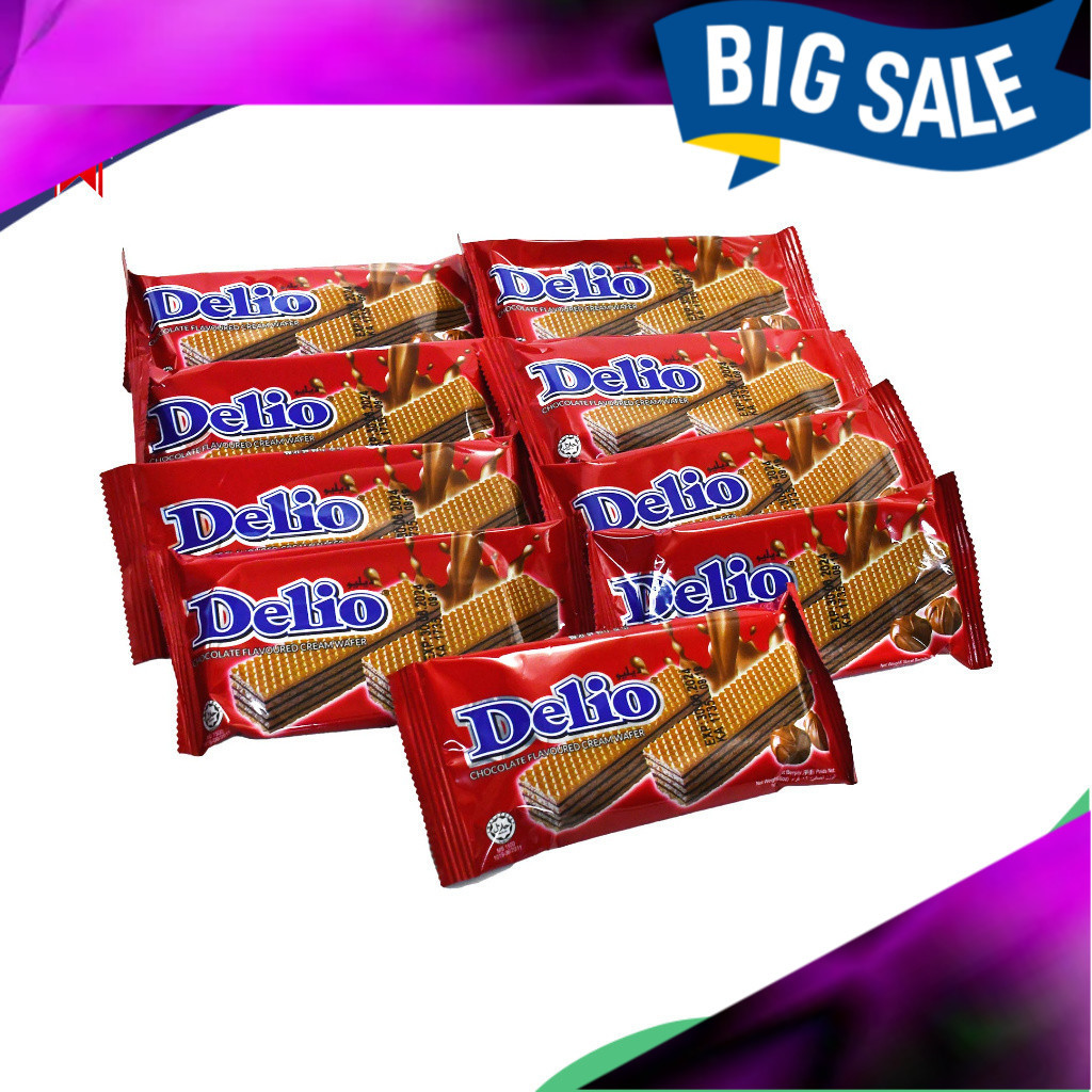 (9pcs) Biskut Wafer, Snek Wafer, Snek Coklat, Snak Coklat, Delio ...