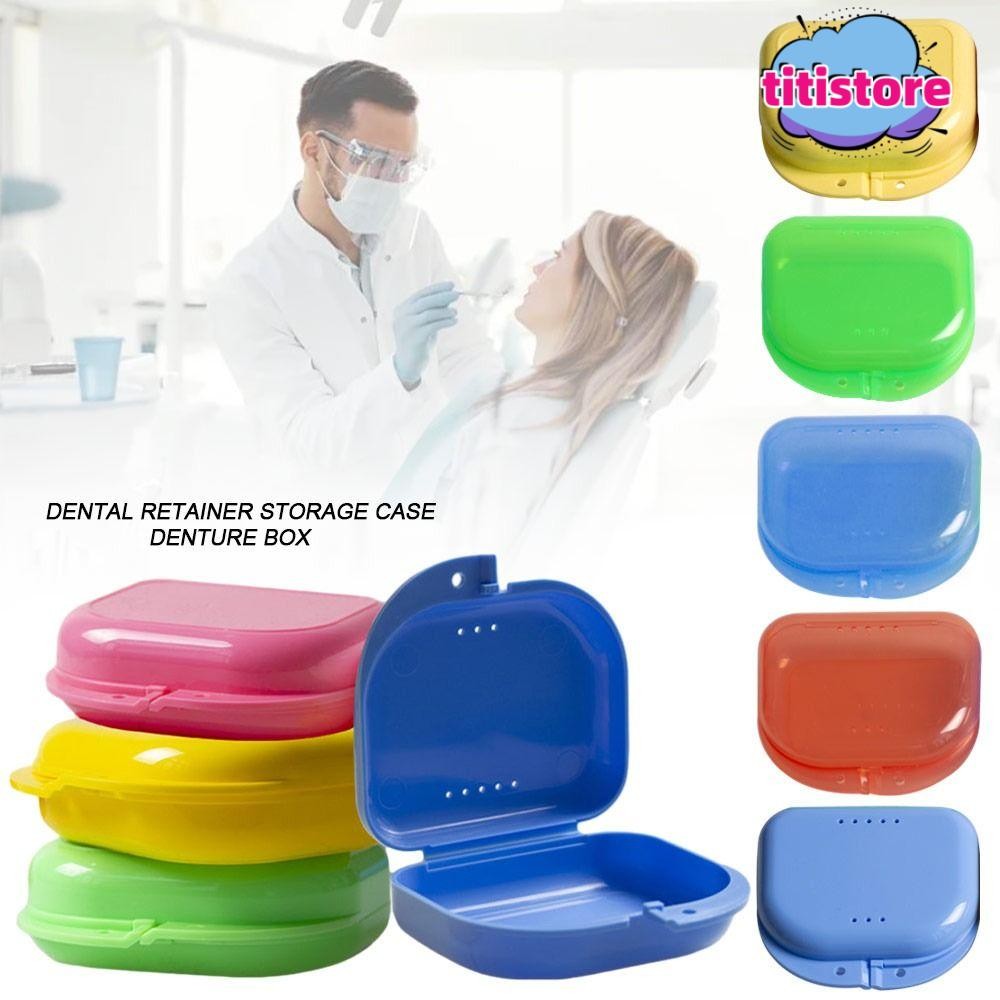 TITISTORE Retainer Storage , Supplies Tray Mouth Guard Denture Box ...