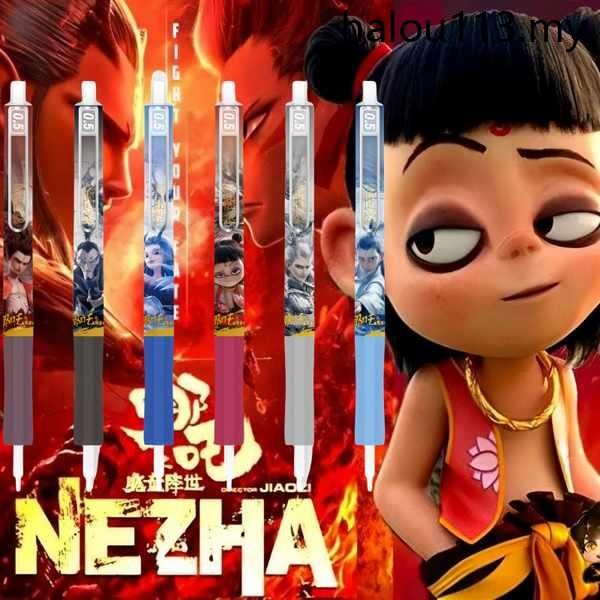 Nezha Pen Ao Bing Nezha Stationery Press Gel Pen Cartoon Anime Handsome ...