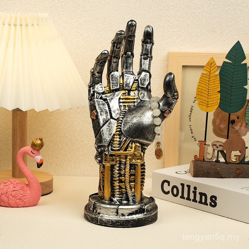 Cyberpunk Mechanical Hand Statue, Creative Desktop Decor, Game ...