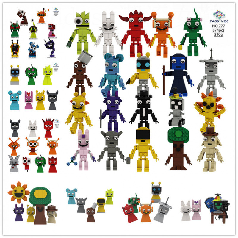 High Quality Moc Lego Incredi Box Sprunki Rhythm Box Building Blocks ...