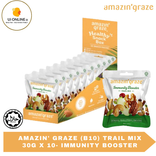 AMAZIN' GRAZE TRAIL MIX 30G X 10 - IMMUNITY BOOSTER (EXP 11/2025 ...